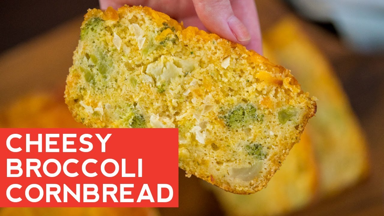 How to Make: Cheesy Broccoli Cornbread - YouTube