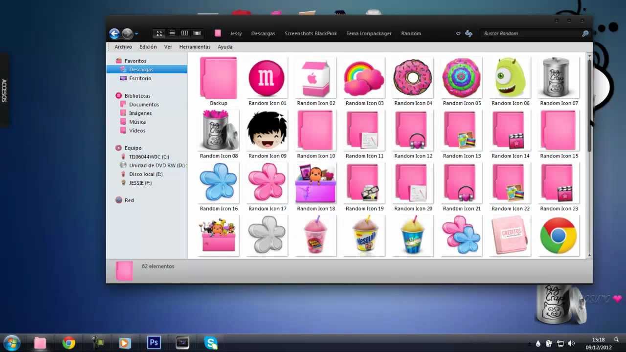 Tutorial: Descarga e Instala Iconpackager + Screenshot nuevo para W7 - YouTube