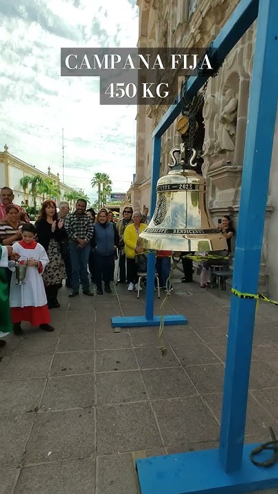 Campana fija de 450 kg | 450 kg church bell #campanas #campanario # ...