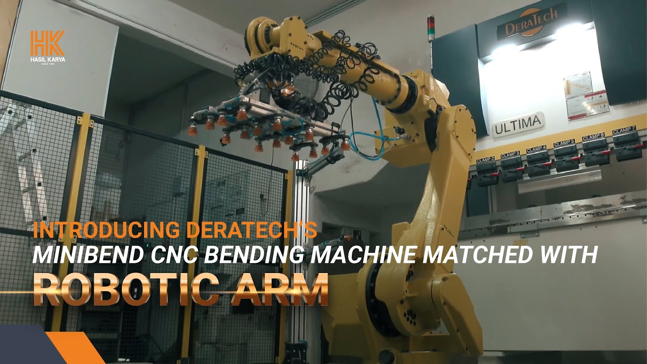 Deratech’s Minibend CNC Bending Machine Matched With Robotic Arm | Machinery Supplier Malaysia ...