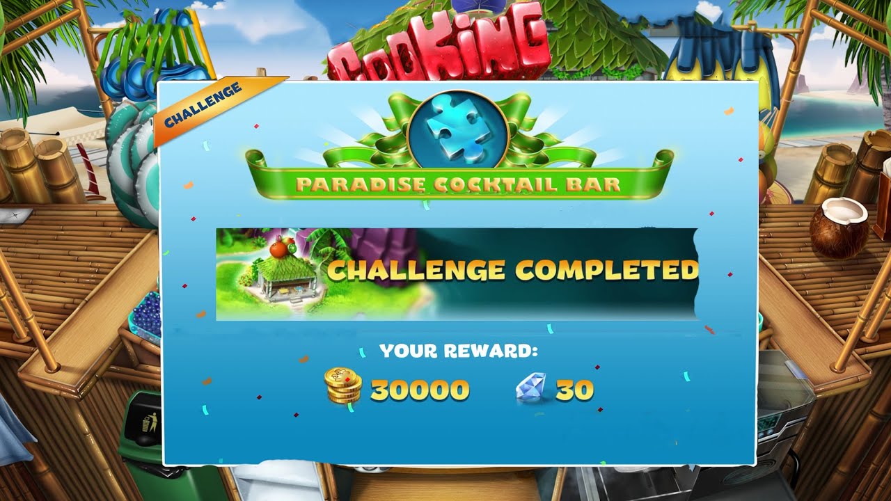 COOKING FEVER - CHALLENGE Paradise Cocktail Bar | Levels 14-15 - YouTube