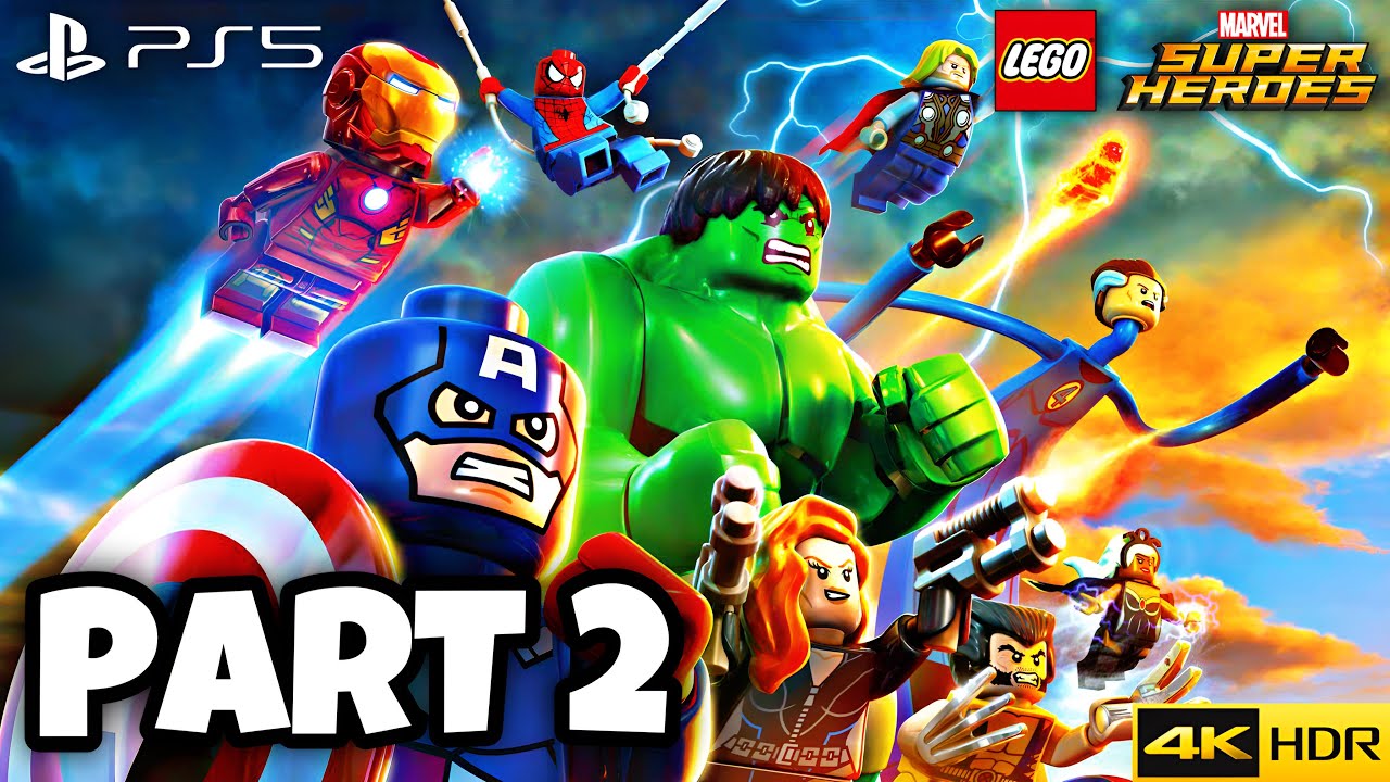 LEGO MARVEL SUPER HEROES PS5 Gameplay Walkthrough Part 2 FULL GAME [4K ...