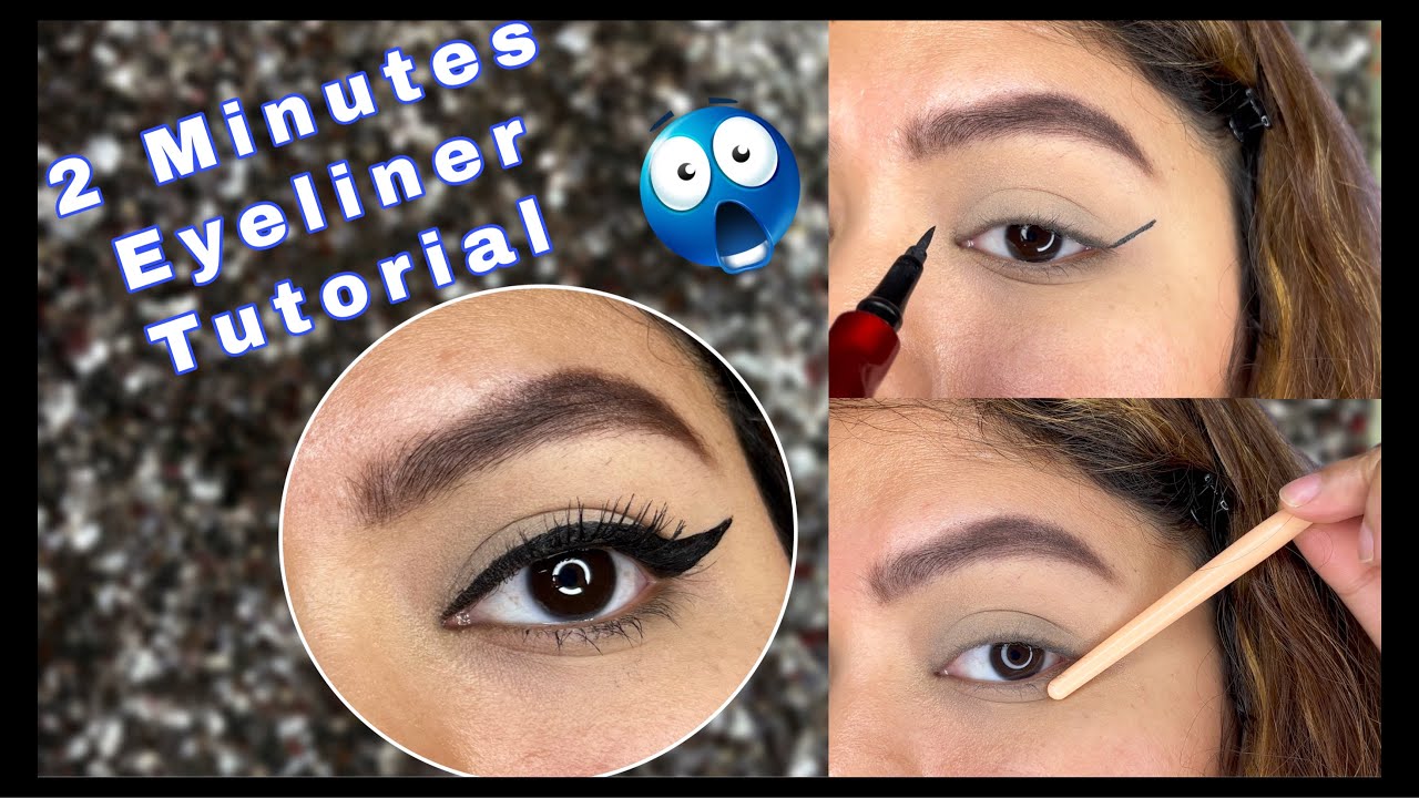 Seven Step Eyeliner Tutorial in Just 2mins ️|| Beginner Friendly 😍 ...