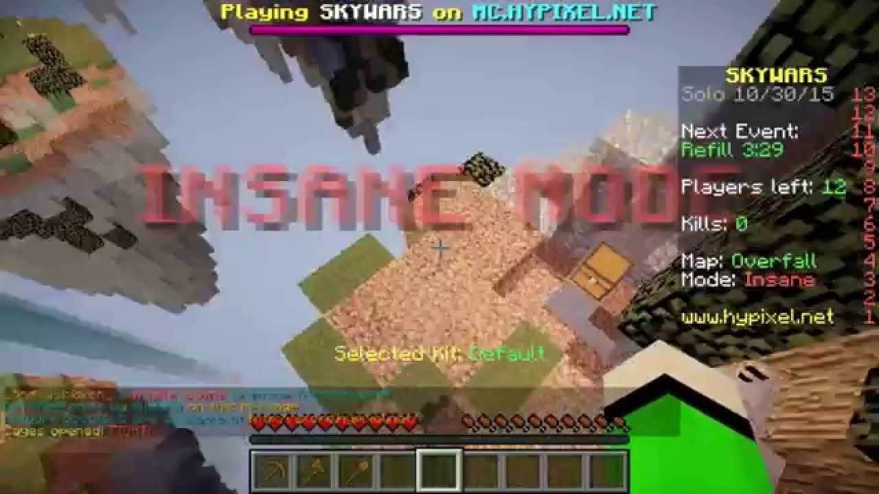 SHADERS? | MINECRAFT PVP | SKYWARS INSANE MODE - YouTube