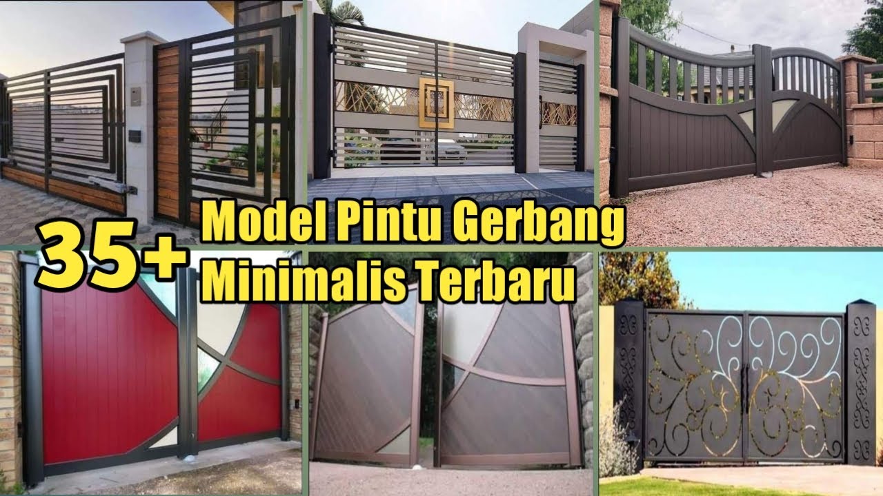 35+ desain pintu pagar rumah minimalis terbaru - pintu gerbang pagar ...