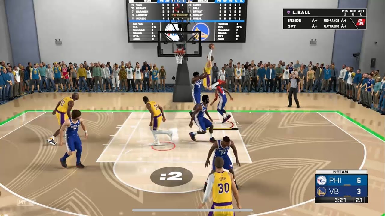 Crazy 2k dunk on big man - YouTube