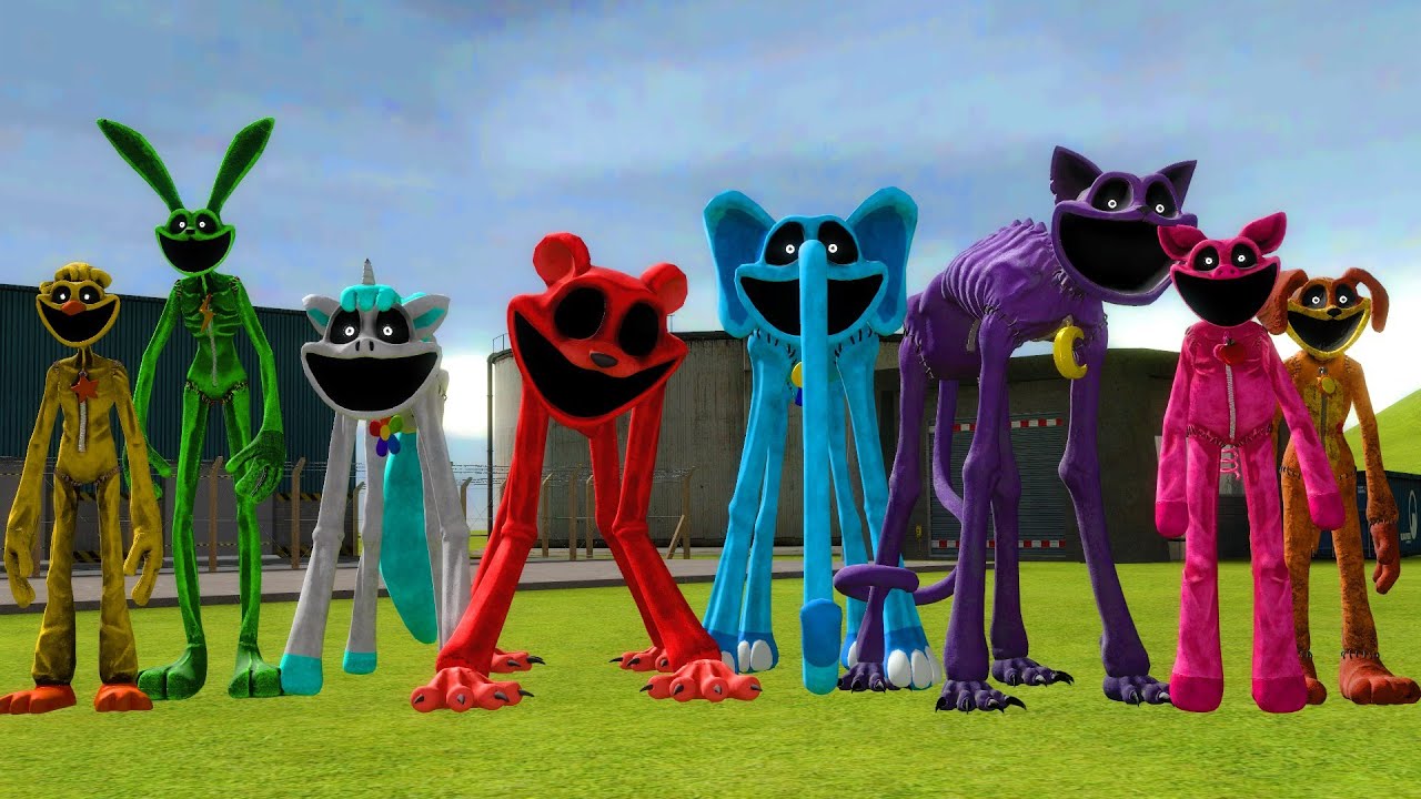 All Big Smiling Critters Attack & Chase Scenes, Poppy Playtime | Garry ...