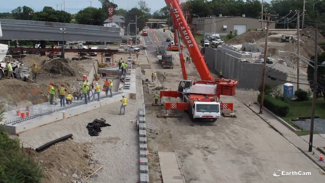 RIDOT removes, replaces East Shore Expressway bridge in 80 hours (Time ...