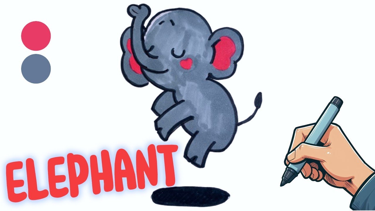 How to Draw a Elephant - YouTube