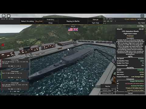 ROBLOX NAVAL 1945: USS HAMPTON ROADS QUICK REVIEW - YouTube