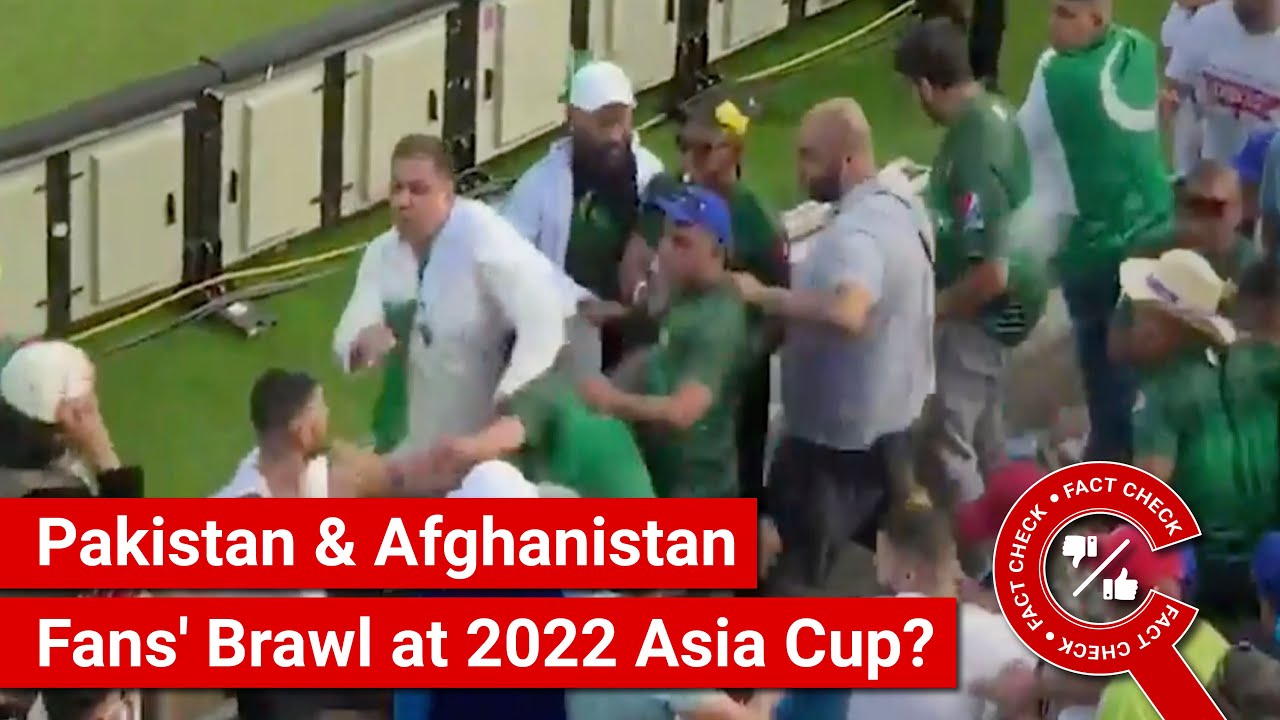 FACT CHECK: Viral Video Shows Brawl between Pakistan & Afghanistan Fans ...