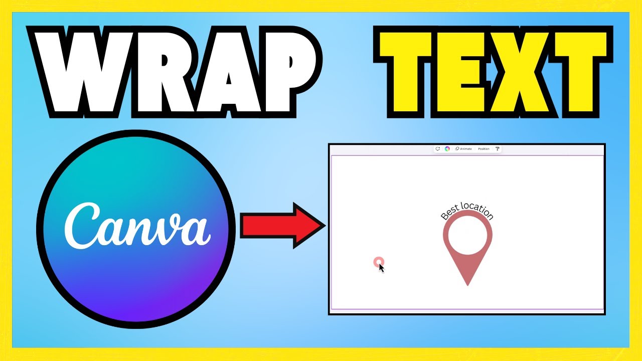 How To Wrap Text Around An Image In Canva [IN ONE CLICK] - YouTube