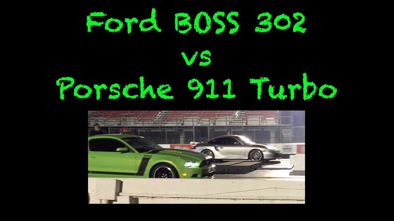 MUSTANG BOSS 302 vs PORCHE 911 TURBO! - OCS Racing - YouTube