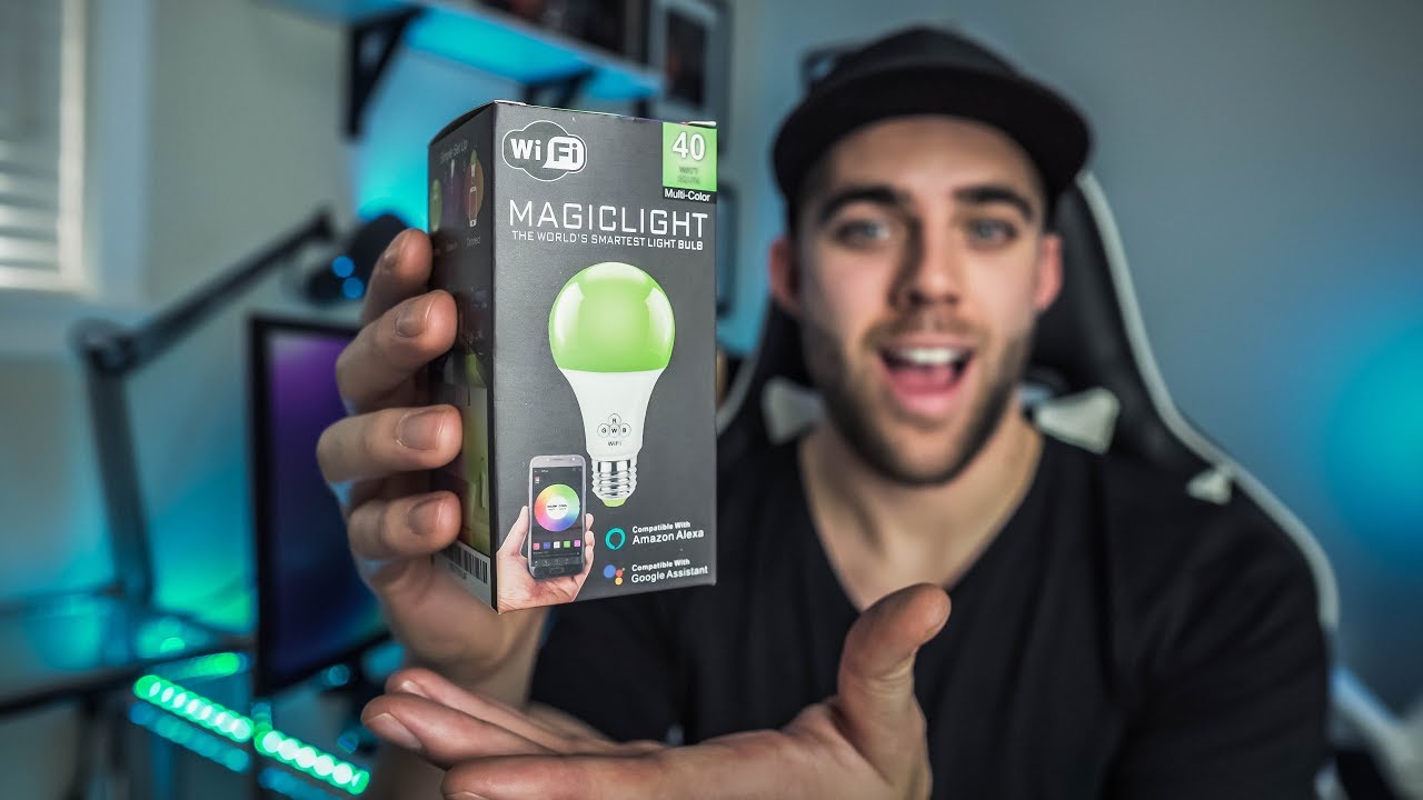 THESE LIGHTS ARE MAGIC! | MagicLight WiFi Smart Light Bulb - YouTube