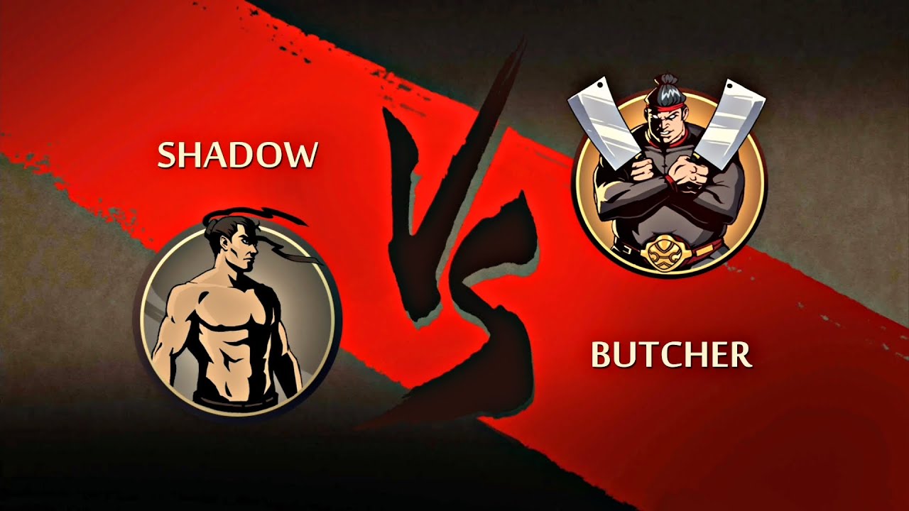 Shadow fight 2 - Shadow Vs Butcher in Eclipse mode - YouTube