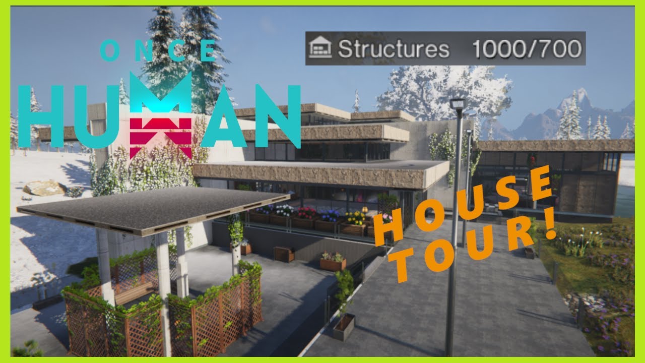 ONCE HUMAN - WAY OF WINTER - 2000 STRUCTURES MANSION - HOUSE TOUR - YouTube