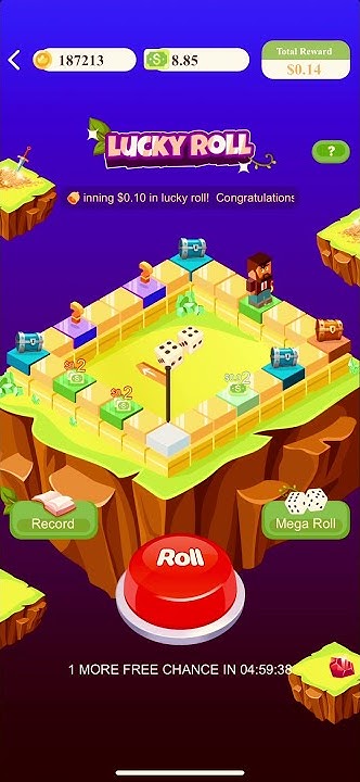 Winning Lucky Roll 😱 this game is from Clipclaps that pays real money ...