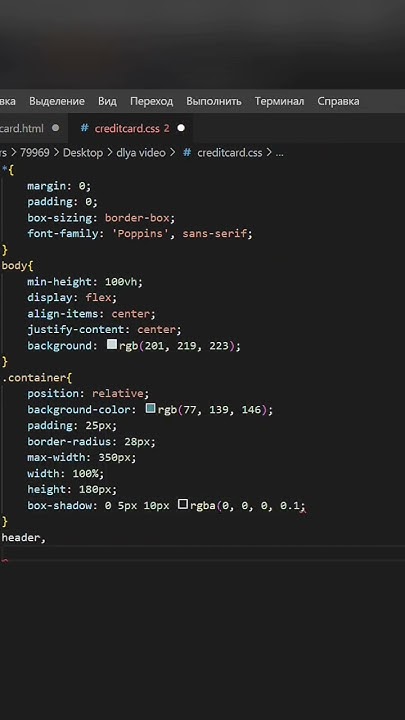 Credit Card Using Html And Css Htmlcss Css Html Programming Coding Shorts Shortvideo