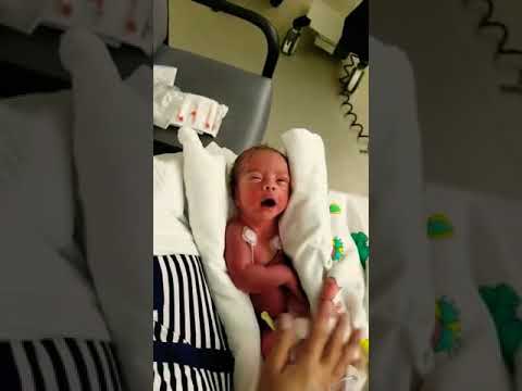 Premature baby smiles - YouTube