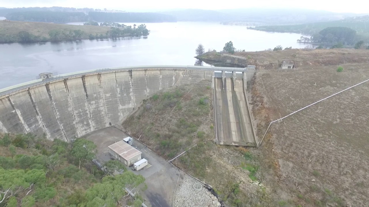 Myponga Reservoir by drone - YouTube