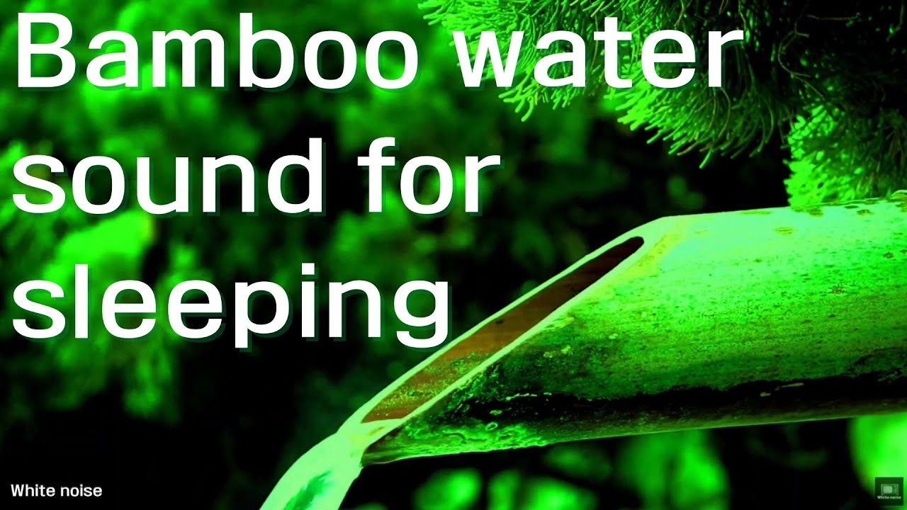 Bamboo Water Fountain sound, white noise - YouTube