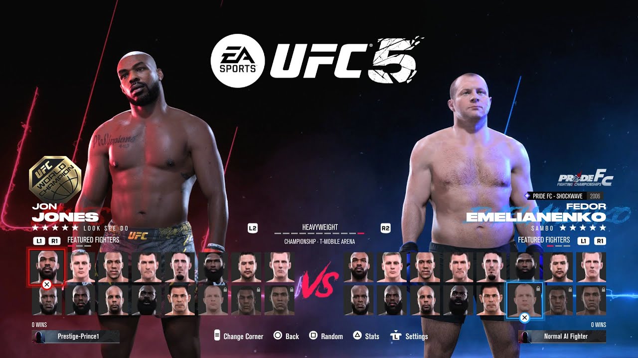 UFC 5 - ALL FIGHTERS IN THE GAME (PS5) - YouTube