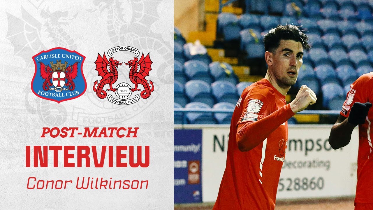 INTERVIEW: Match winner Conor Wilkinson after late win at Carlisle ...