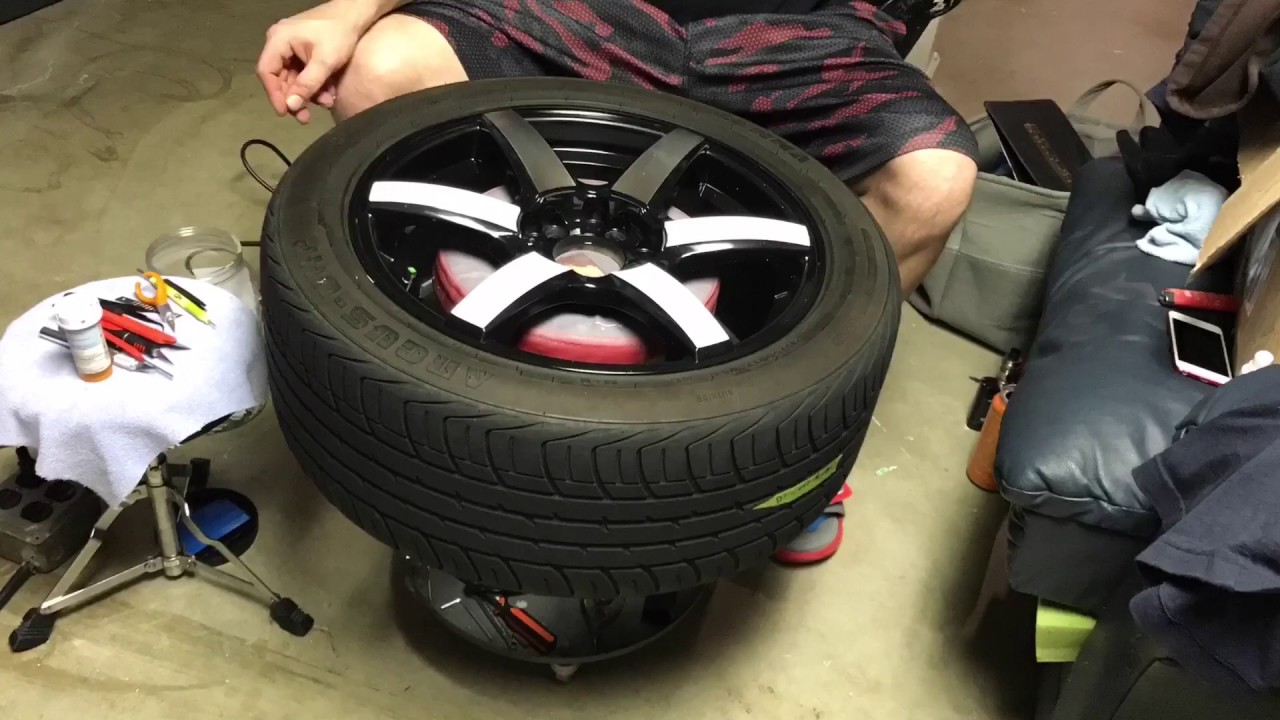 Vinyl rim wrap (vivid vinyl) - YouTube