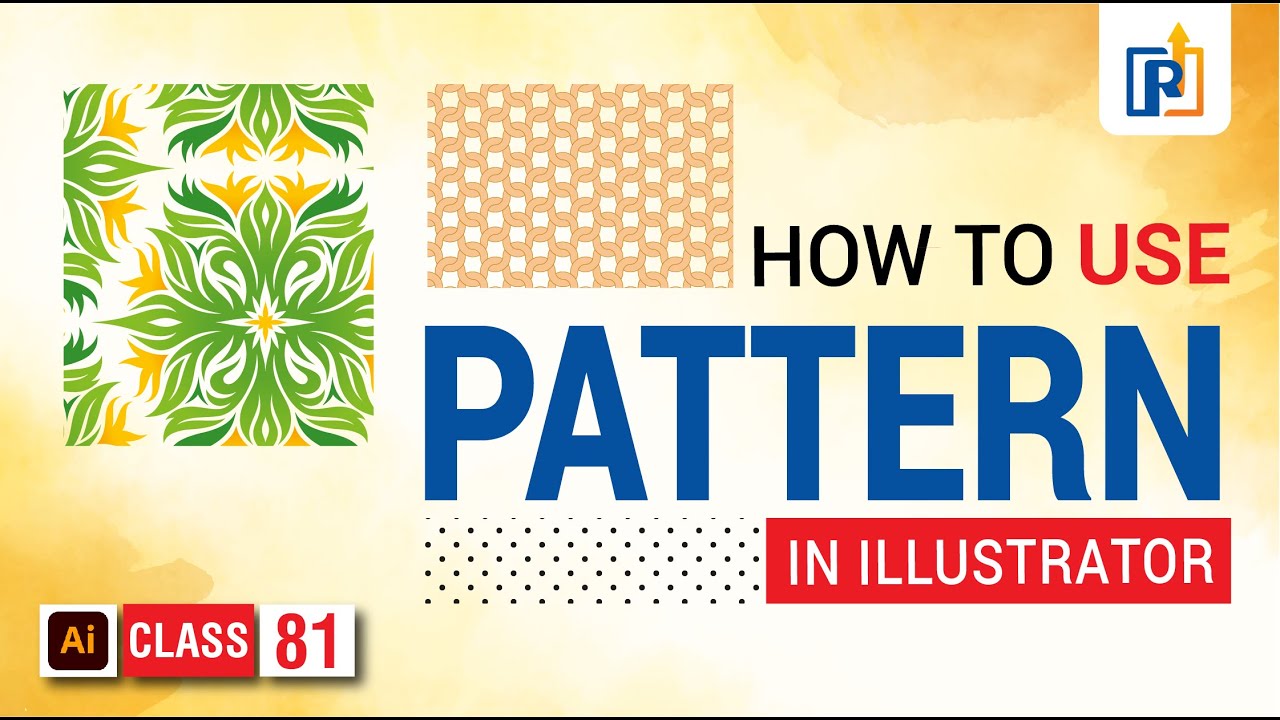 How To Use Pattern in Adobe illustrator | illustrator me pattern ka use ...