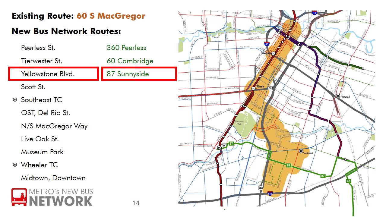 New Bus Network Route - 60 S MacGregor - YouTube