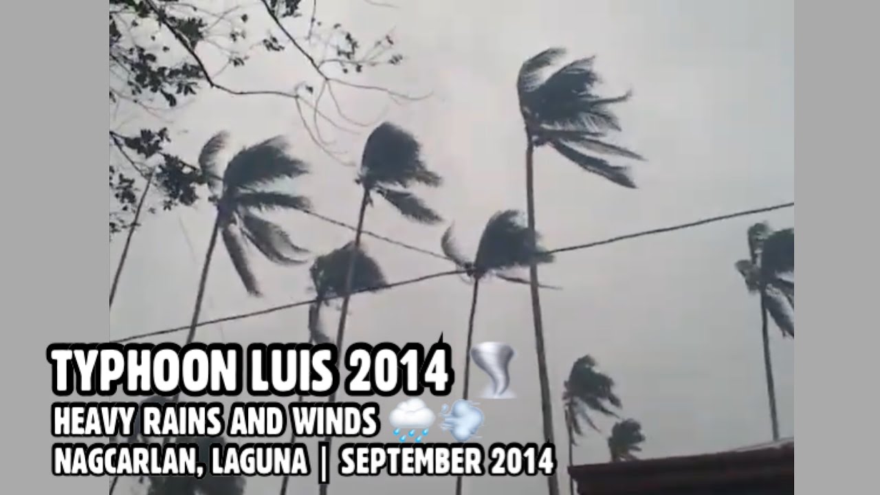 Typhoon Luis in Nagcarlan, Laguna - YouTube
