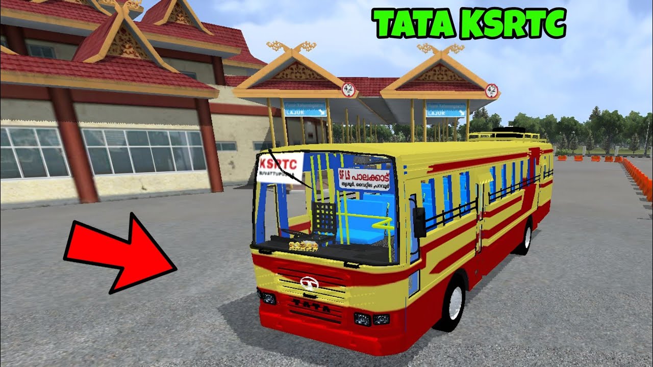 BACK WITH TATA KSRTC IN BUS SIMULATOR INDONESIA - YouTube