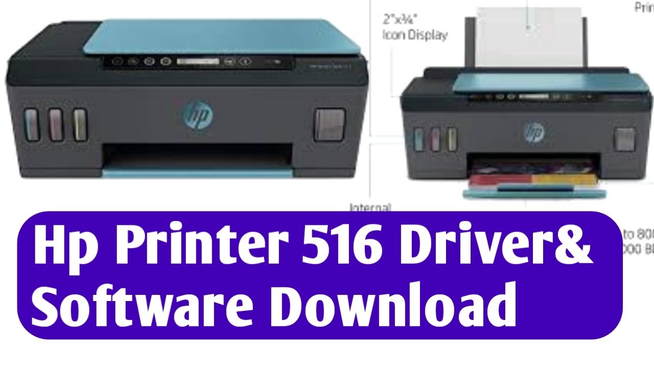 HP Smart Tank 516 Printer Driver Download - YouTube