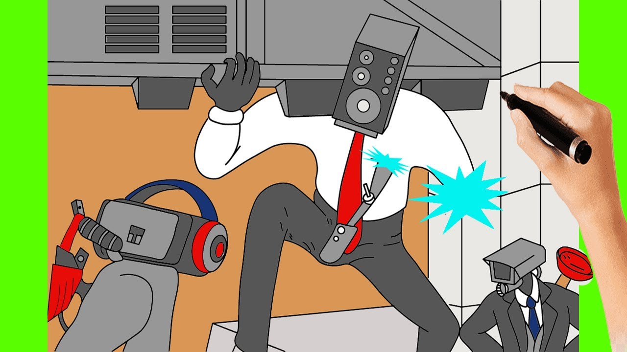 How to draw LARGE SPEAKERMAN FROM 67 part 4 | Skibidi Toilet | Crazy ...