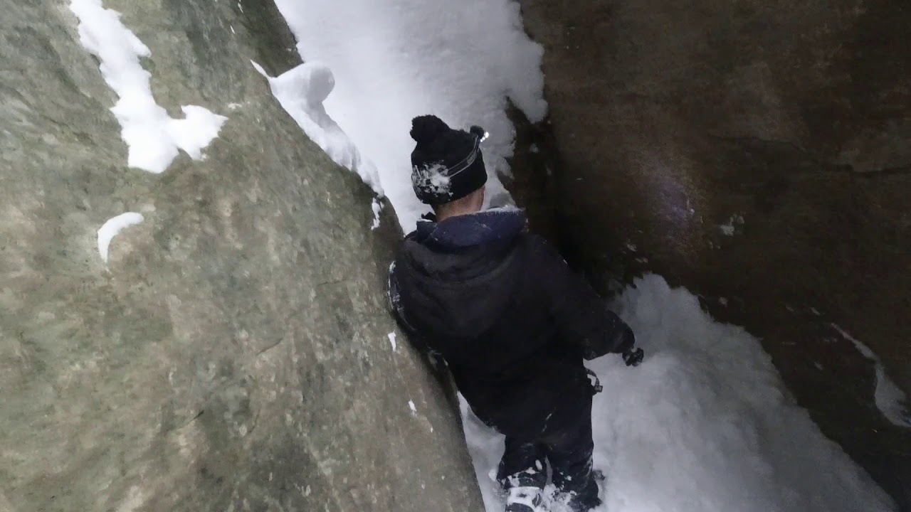 Caving at Metcalfe Rock, Ontario - YouTube