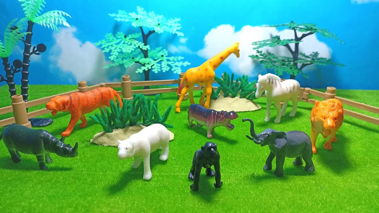miniature zoo diorama | how to make miniature zoo with many animals ...