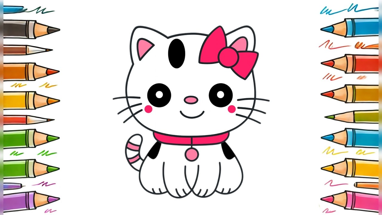 Kitty/ How to draw Kitty - YouTube