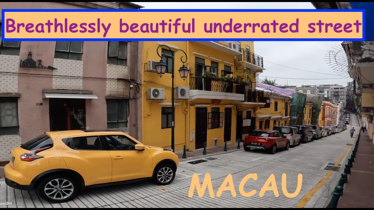 Breathlessly beautiful underrated street [4K] Walking Macau: Rua de ...