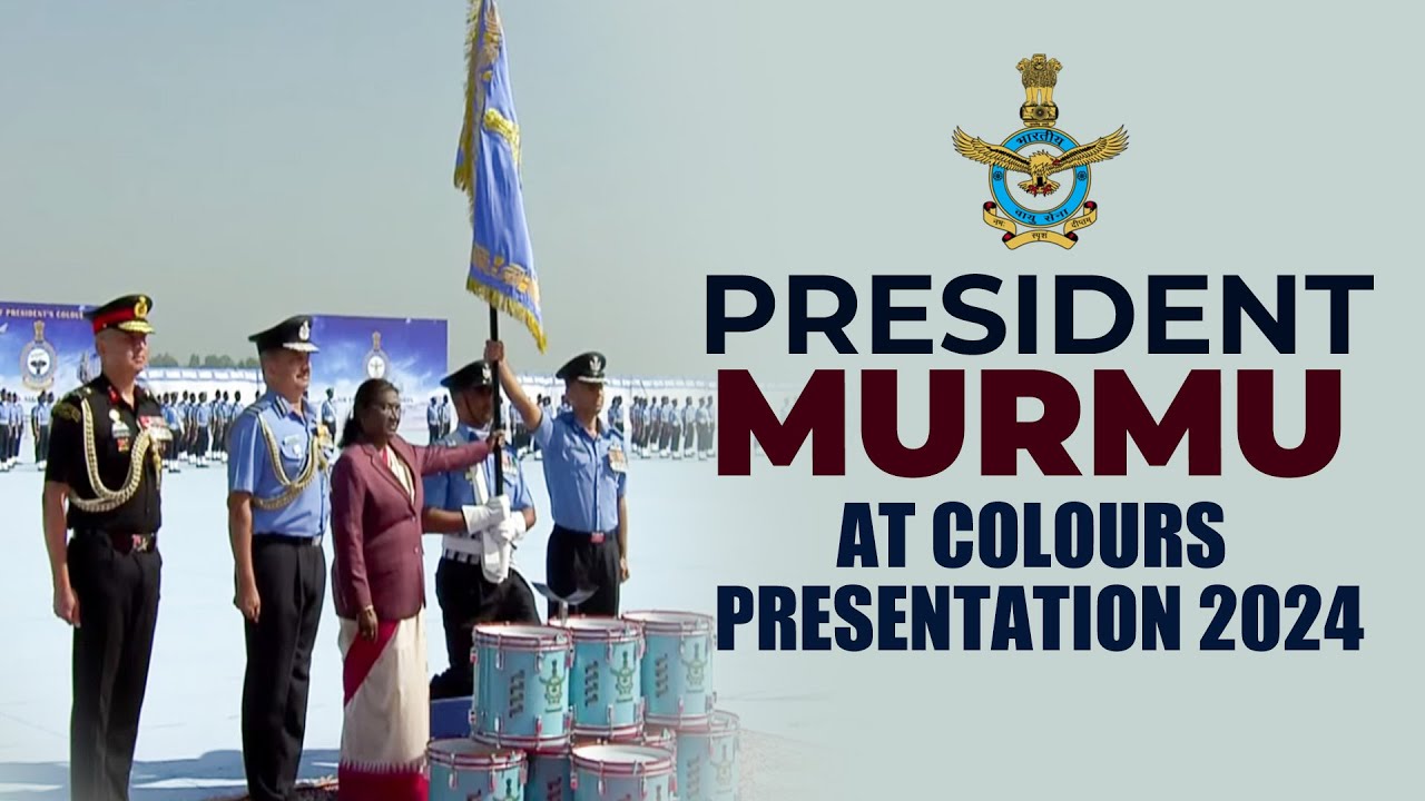 President Murmu presents President's Standard and President's Colours ...