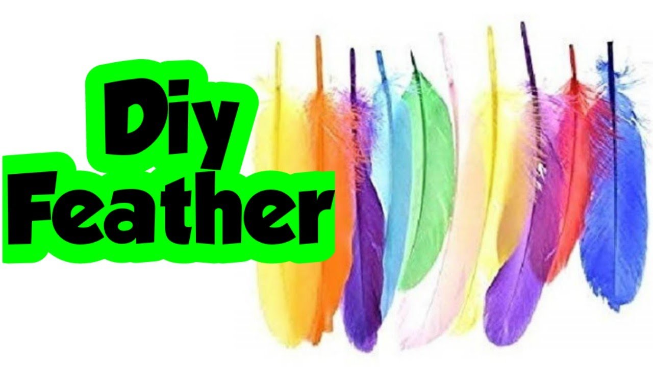 Diy Feather/how to make feather at home/homemade feather/diy artificial ...