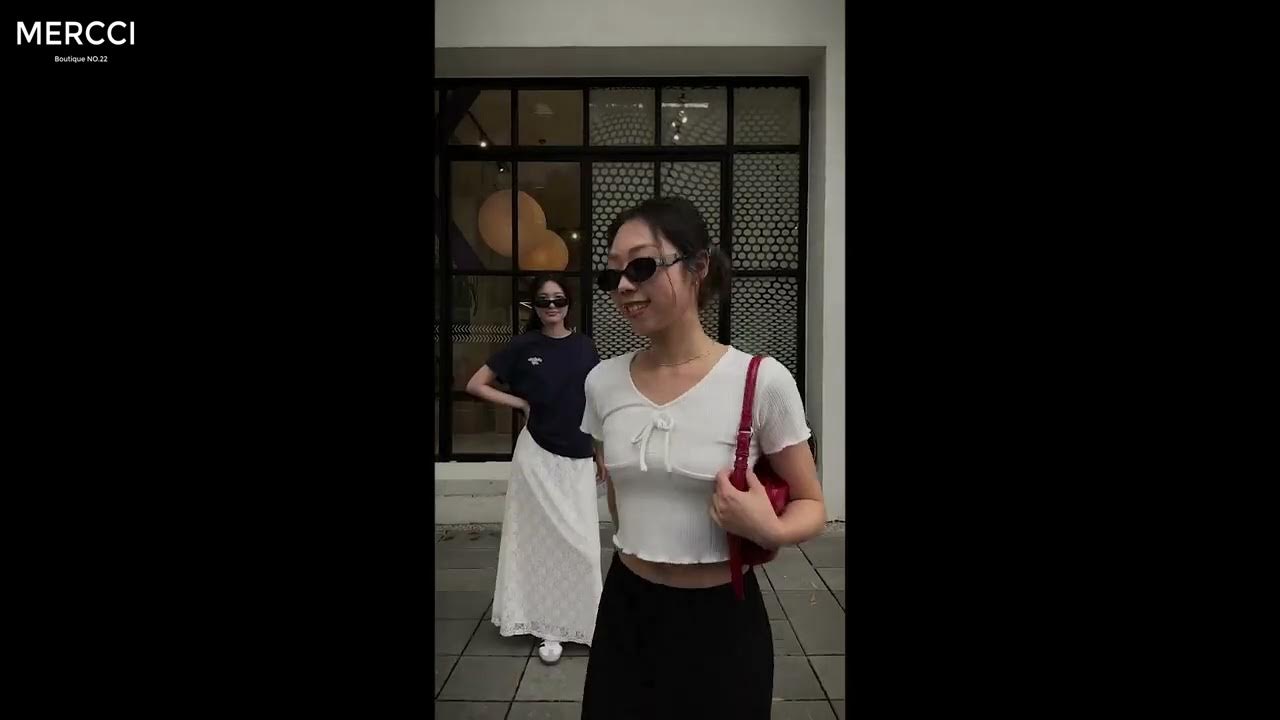 【A DAY WITH MERCCI22 #輕歐美時髦look ️🖤】- 2024SS - YouTube