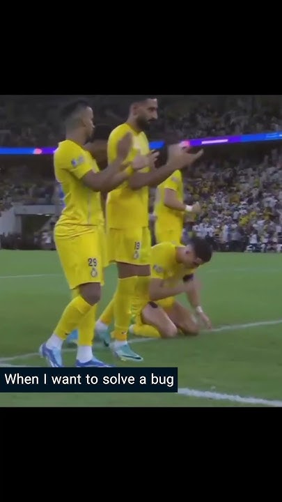 When I Want To Solve A Bug Htmlcss Javascript Webdesign Alnassr Cr7 Ronaldo