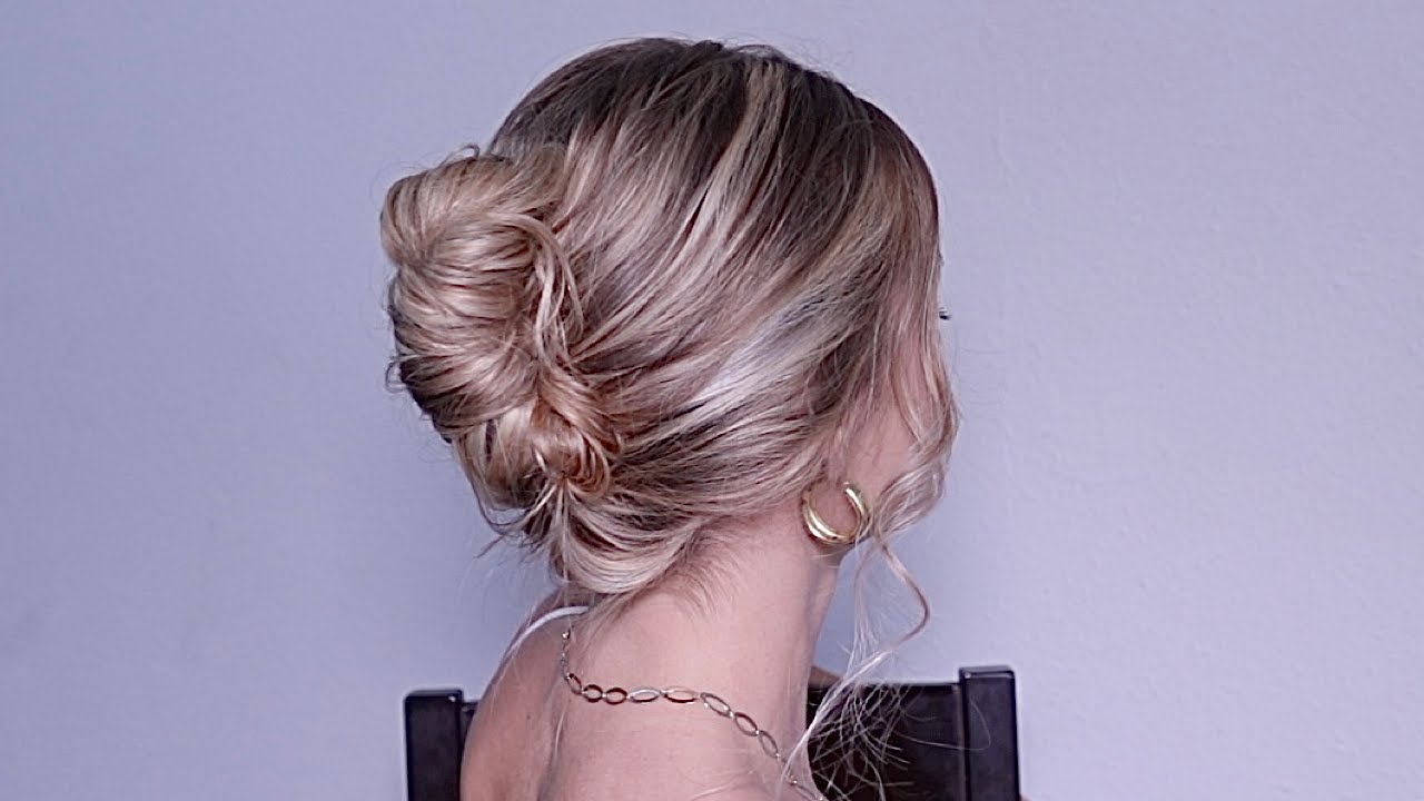 ELEGANT FRENCH TWIST HAIRSTYLE - QUICK & EASY - YouTube