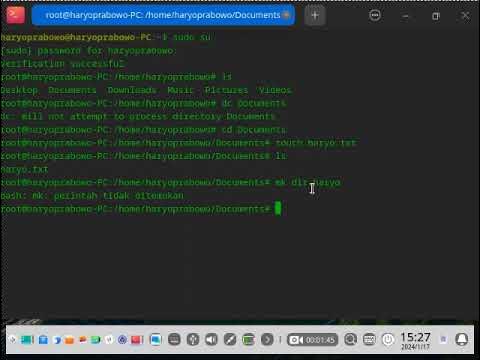 PERINTAH DASAR TERMINAL LINUX DEEPIN ( UAS PEMROGRAMAN OPEN SOURCE ) - YouTube