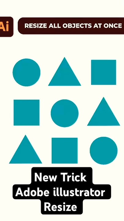 New Trick Adobe illustrator Resize Adoll All Object | #shorts #illustrator #trip - YouTube