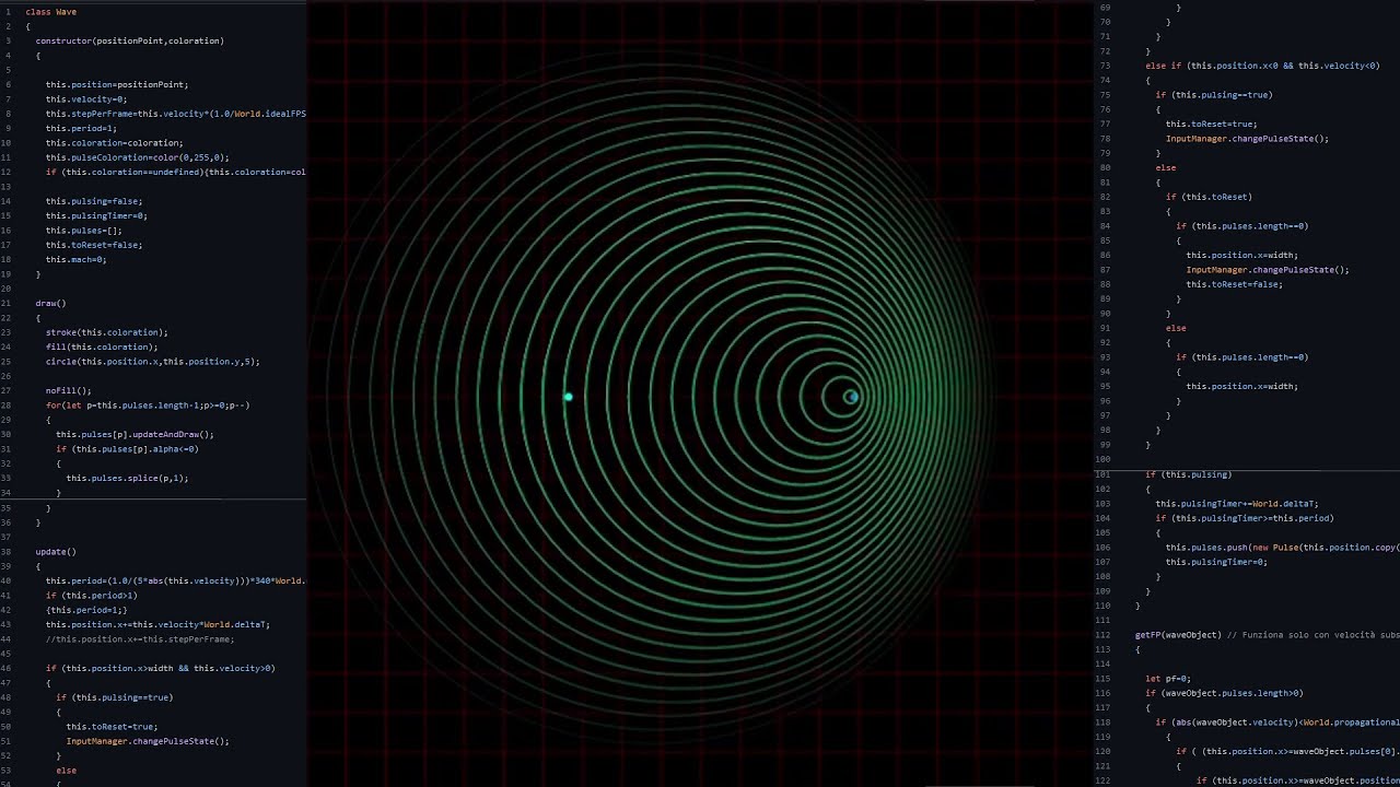 Doppler effect - Processing coding - YouTube