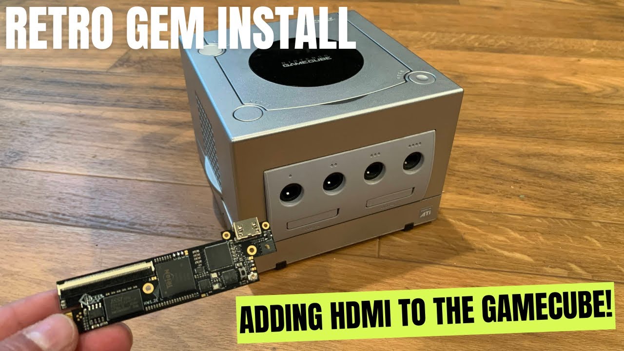 The latest HDMI mod for the GameCube is amazing! Installing and testing ...