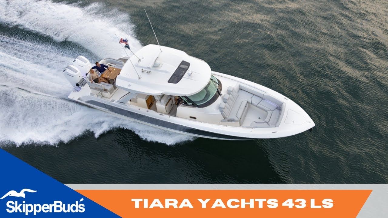 NEW Tiara Yachts 43 LS Fishing Package Walkthrough FLIBS - YouTube