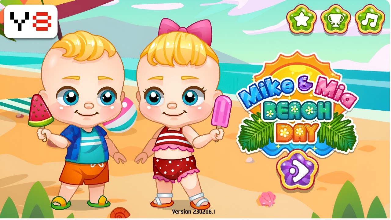 Mike & Mia Beach Day Game Walkthrough Review #games #gamewalkthrough # ...