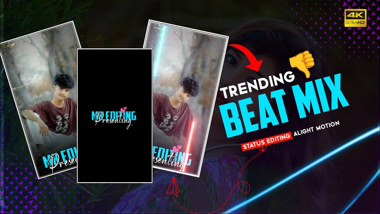 💕Hindi Beat Remix Song || Instagram Trending Reel Alight Motion Video Editing ll Mk Editing ...